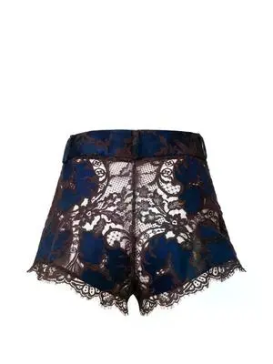 ALMAZ Lace Overlay Mini Shorts