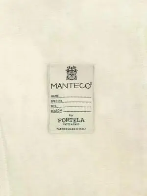 FORTELA White Linen Notch Lapel Jacket