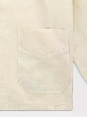 FORTELA White Linen Notch Lapel Jacket