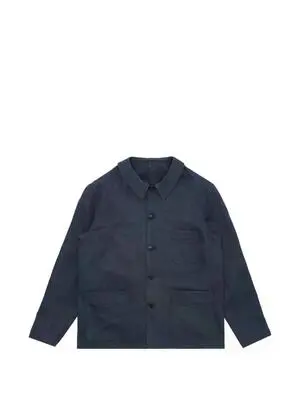 FORTELA Boulevard Patch-pocket Shirt Jacket - Blue
