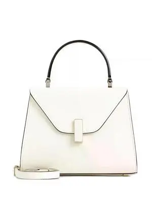 VALEXTRA Iside Leather Tote Bag - Neutrals