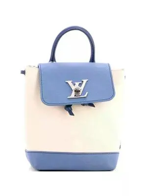 LOUIS VUITTON Lockme Leather Mini Backpack - Blue