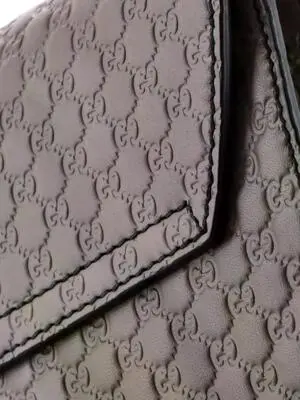 Gucci Emily Chain Flap Bag Microssima Leather