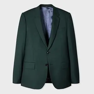 Paul Smith The Soho - Tailored-fit Dark Wool 'a Suit To Travel In' Blazer - Green