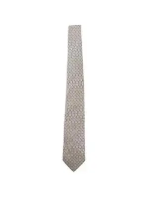 Etro Jacquard Pattern Silk Tie - Neutrals