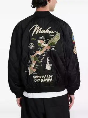 MAHARISHI Embroidered Quilted Bomber Jacket