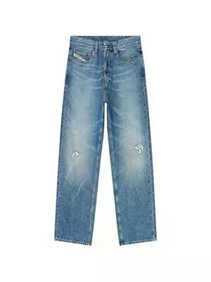 DIESEL® 2001 D-macro Relaxed-fit Denim Jeans - Blue