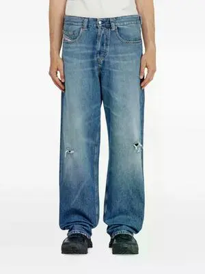 DIESEL® 2001 D-macro Relaxed-fit Denim Jeans - Blue