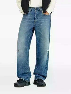 DIESEL® 2001 D-macro Relaxed-fit Denim Jeans - Blue