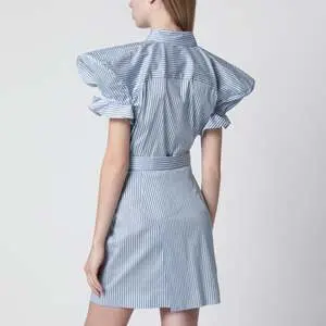 VIVIENNE WESTWOOD Dries Van Noten Striped Cotton Shirt With Wide Shoulders