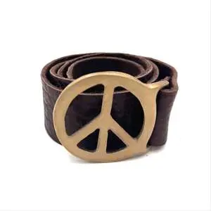 LYNN TALLERICO Peace Belt In Brass - Brown