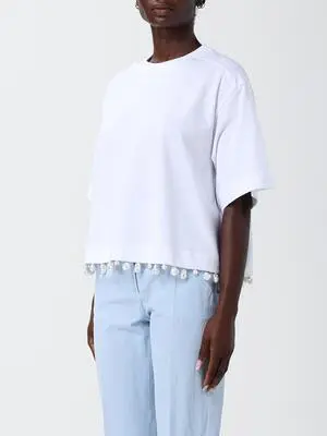Sportmax Embellished Cotton T-shirt