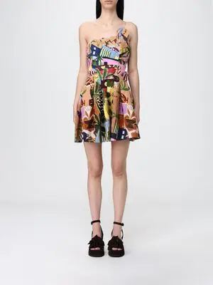 Farm Rio Printed One-shoulder Mini Dress