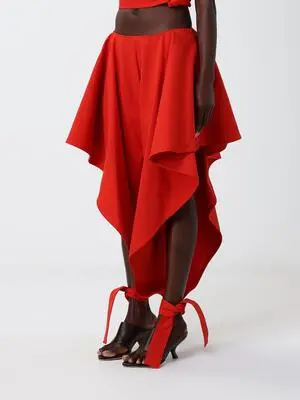 Alaïa Asymmetric Cotton Trousers