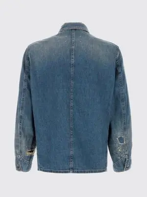 MAISON MARGIELA Distressed Denim Jacket - Blue