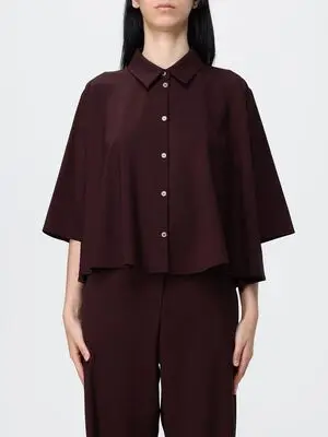 ALYSI Virgin Wool Casual Shirt - Violet