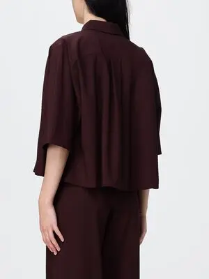 ALYSI Virgin Wool Casual Shirt - Violet