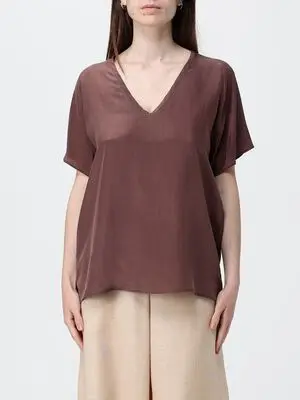 ALYSI Classic Silk Blouse - Violet