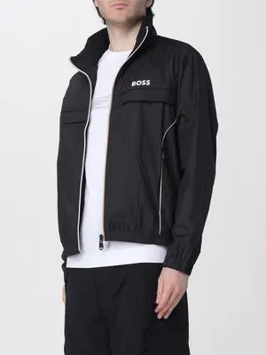 BOSS Polyester Logo Windbreaker Jacket - Black