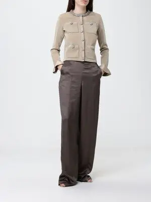 SELF-PORTRAIT Lurex Cardigan With Crystal Embellishments