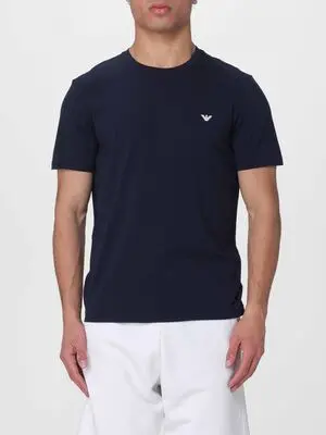 Emporio Armani Set Of 2 T-shirts In Cotton Jersey - Blue 1