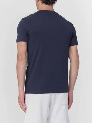Emporio Armani Set Of 2 T-shirts In Cotton Jersey - Blue