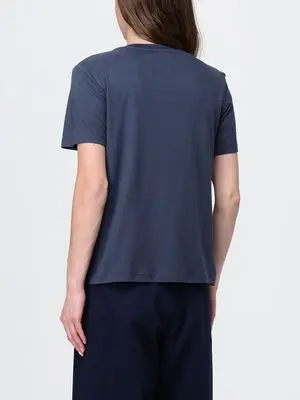Max Mara Embellished Cotton Blend T-shirt - Blue