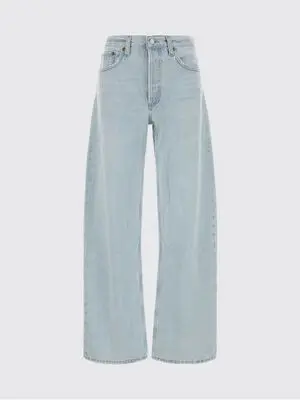 AGOLDE Arc High-waisted Wide-leg Jeans - Denim