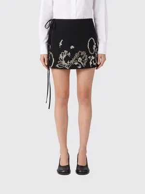 Dries Van Noten Embellished Wrap Skirt