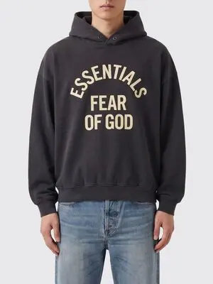 Fear Of God Essentials" Logo Hoodie - Black
