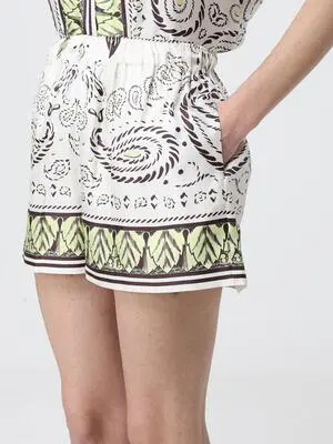 Tory Burch Printed Silk Shorts - Multicolor