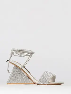 TWENTY FOURHAITCH Lezira Glitter Polyurethane Wedge Sandals