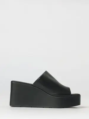 VIC MATIE Platform Heeled Sandals - Black