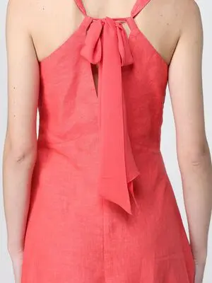 120% Lino Maxi Dress - Red