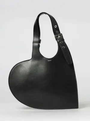 Coperni Heart Leather Bag - Black