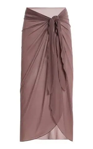 MERIDIAN SWIMWEAR Exclusive La Isla Maxi Sarong - Brown