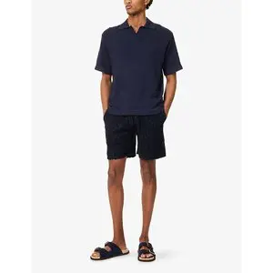 RAITH Miguel Boucle Cotton-blend Polo Shirt