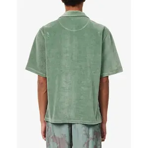 Oas Girona Patch-pocket Cotton-blend Velour Shirt
