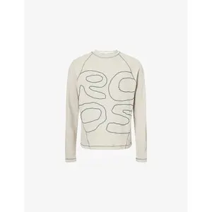 Reese Cooper Logo Waffle Cotton-blend Long-sleeve T-shirt