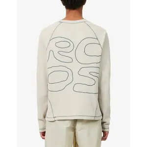 Reese Cooper Logo Waffle Cotton-blend Long-sleeve T-shirt
