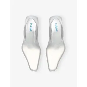 Loewe Emily Aqua 45 Pvc Heeled Ankle Boots - Other