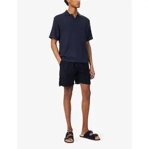 RAITH Fausto Flocked Cotton-blend Shorts