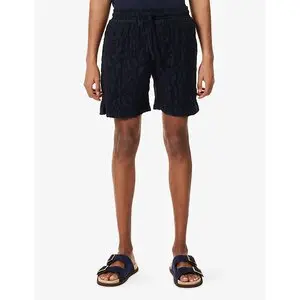 RAITH Fausto Flocked Cotton-blend Shorts