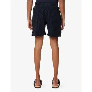 RAITH Fausto Flocked Cotton-blend Shorts