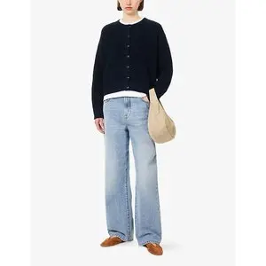 Jenni Kayne Hayes Crew-neck Cotton Cardigan