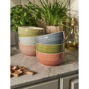 STAUB Macaron Set Of Six Ceramic Bowls