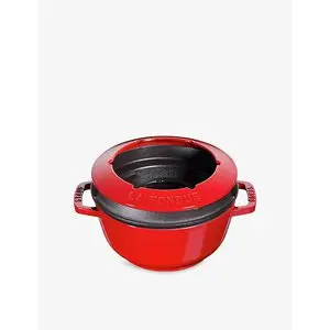 STAUB Brand-embossed Cast-iron Fondue Set