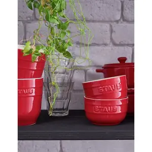 STAUB Brand-embossed Set Of Two Ceramic Ramekins
