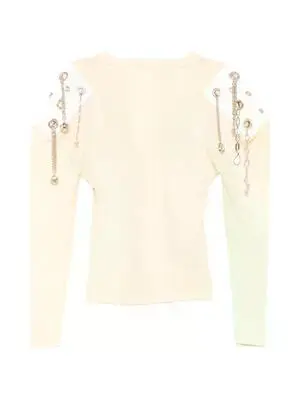 Toga Decoration Ribbed Sweater