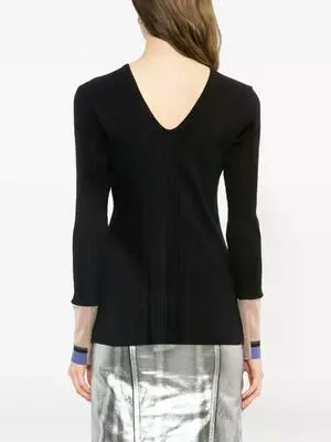 TOGA TOO Ribbed Long Sleeve Sweater